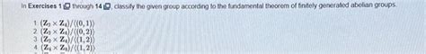solved just 4 pleasein exercises 1 through 14 classify the