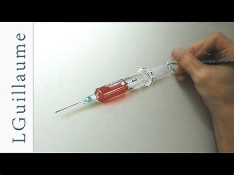 Drawing Realistic Syringe Seringue Youtube