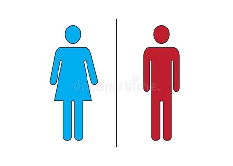 Illustration Image Of Separator Between Male And Female Stock Illustration Illustration Of