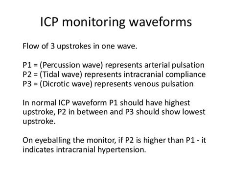 Intracranial Pressure Waveforms And Monitoring