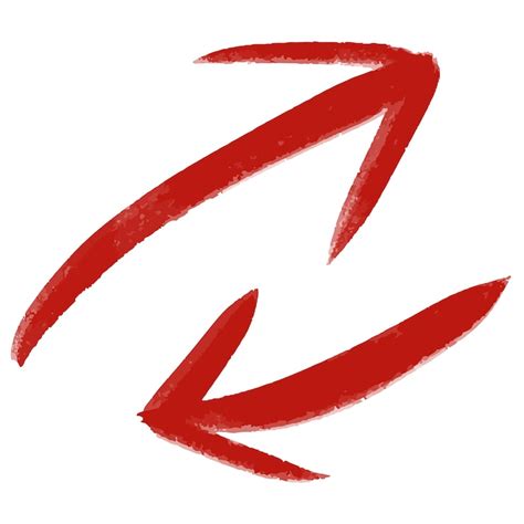 Premium Vector Hand Drawn Red Arrows Set Vector File