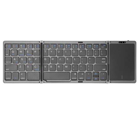 Foldable Bluetooth Wireless Keyboard Grey