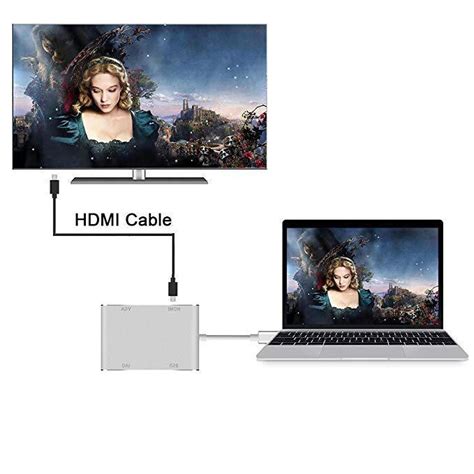 HG Type C To HDMI Adapter Arktek USB C To HDMI DVI VGA USB