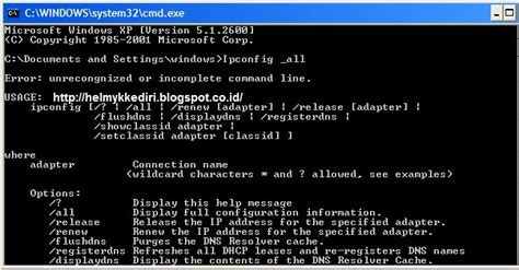 Memperbaiki Berbagai Kerusakan Error Pada Cmd Blog Orang It