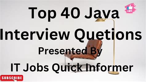 Top 40 Java Advanced Interview Questions Crack Your Java Interview Youtube