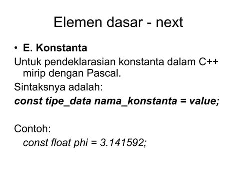 dasar dasar pemrograman ppt
