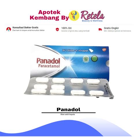 Jual Panadol Caplet Blister 10 Tablet Shopee Indonesia