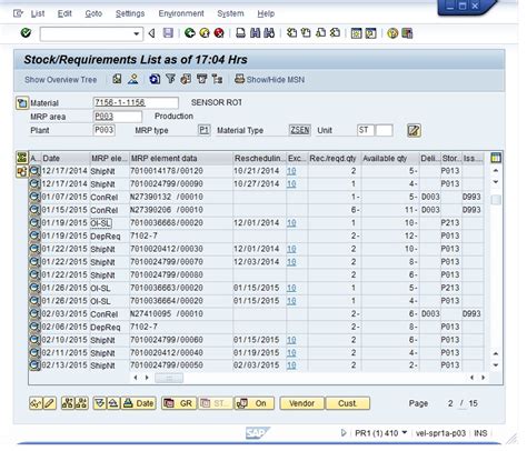 Solved Seperating Purchase Order Requisitions By Demand O Sap Community