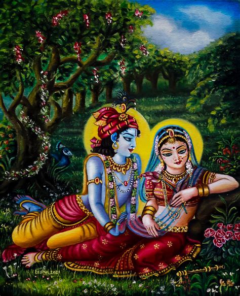Radha Krishna Paintings Iskcon