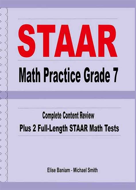 Staar Math Practice Grade 7 Complete Content Review Plus 2 Full Length