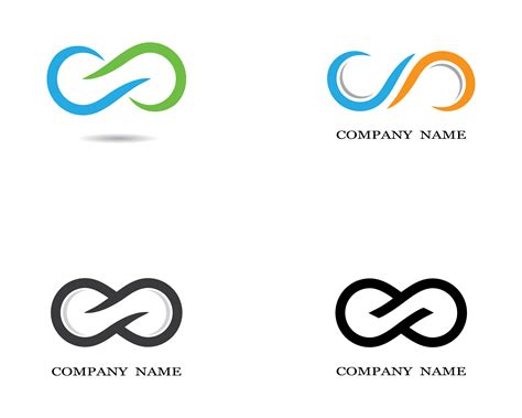 Orange Green Blue Infinity Symbol Logos 1100204 Vector Art At Vecteezy