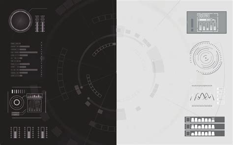 Monochrome Digital Structure Elements Technology Communication Design 26780736 Vector Art At