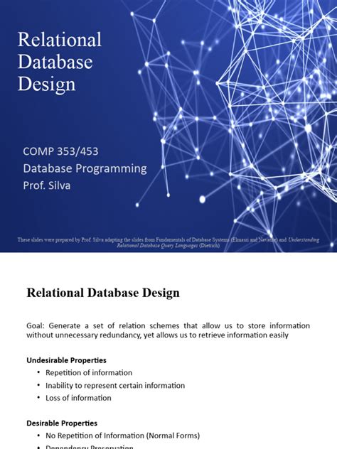 5 Relationaldesigntheory Pdf Relational Model Databases