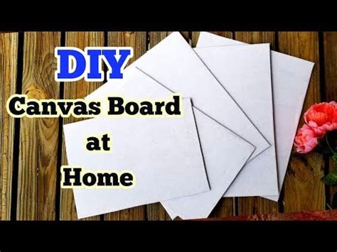 How To Make Canvas Board For Painting At Home Diy Handmade Canvas Board Artofit