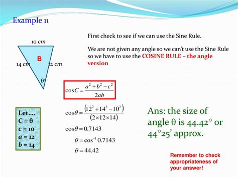 PPT The Sine Rule The Cosine Rule PowerPoint Presentation Free Download ID 1884028