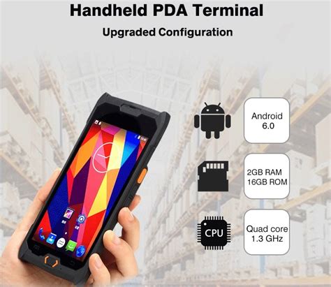 Android D Qr Code Reader Handheld Terminal PDA Android Barcode Scanner With NFC RFID Reader