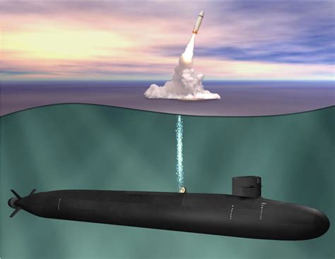 Nuclear Missile Launch From Submarine