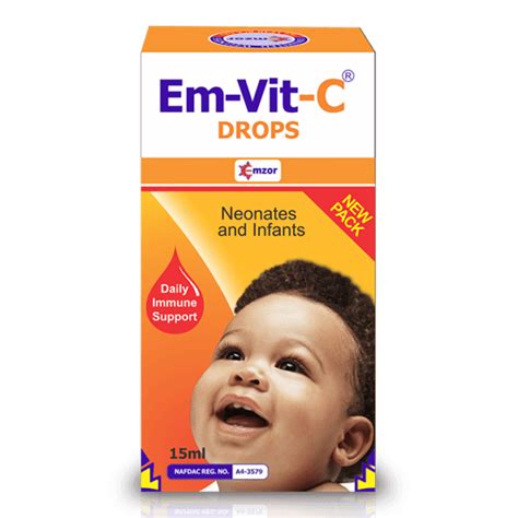 Em Vit C Drops 15ml Pack