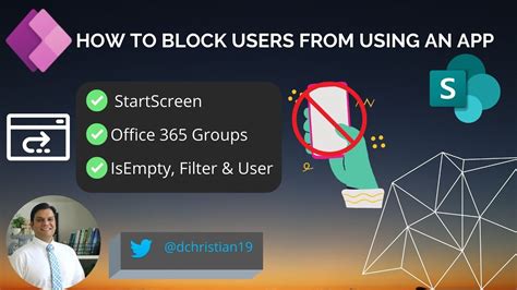 Power Apps How To Block Users From Using An App Youtube