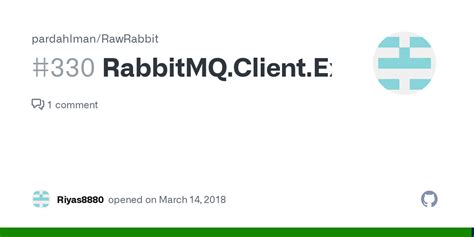 rabbitmq client exceptions brokerunreachableexception · issue 330