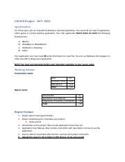CSC Project Guidelines Docx Pdf CSC Project OCT Specification For This Project
