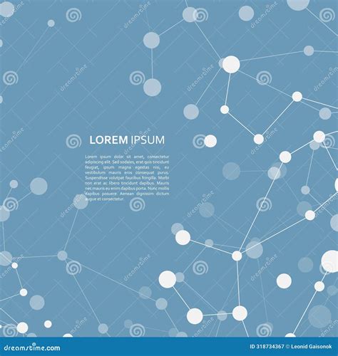 Molecule Structure Vector Background Stock Vector Illustration Of