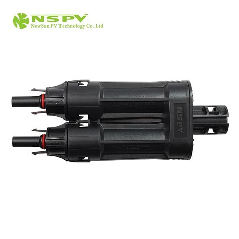Ip68 Pv Solar Branch Fuse Connector Inline Fuse 2 Female To 1 Male