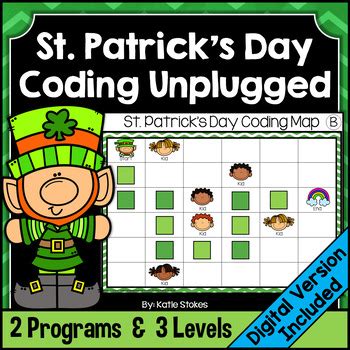 St Patrick S Day Coding Unplugged Printable Digital By Katie Stokes