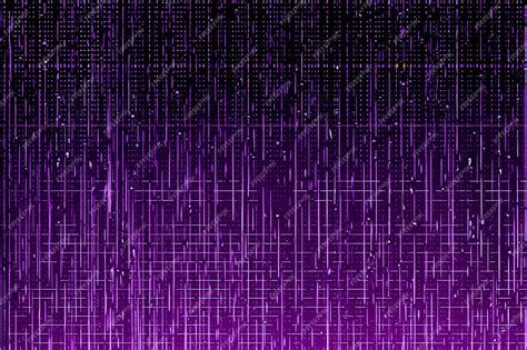 Premium Ai Image Purple Gray Raining Hackers Screen Dark Coding Line