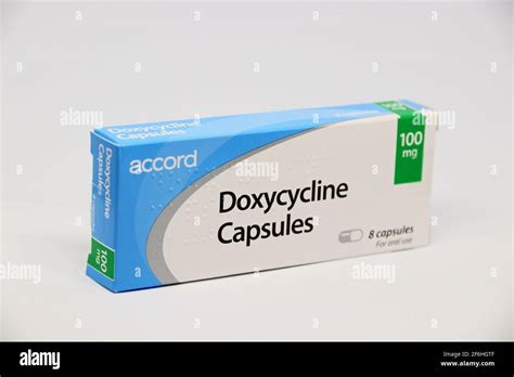 Box Of Doxycycline Capsules Antibiotic Stock Photo Alamy