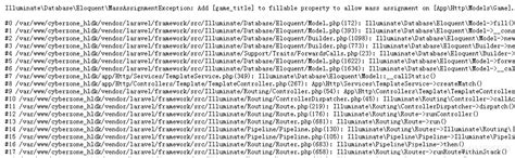 laravel add [xxx字段] to fillable property to allow mass assignment on
