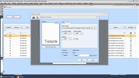 Getting Started With Printing For Radgridview Youtube