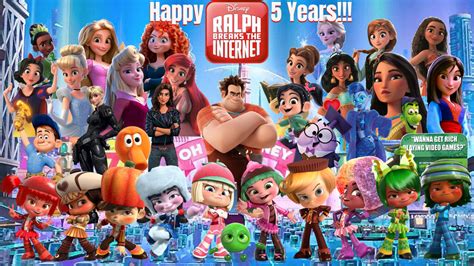Happy 5 Years Ralph Breaks The Internet 1 By Dipperbronypines98 On