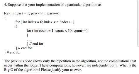 Solved Suppose That Your Implementation Of A Particular Chegg