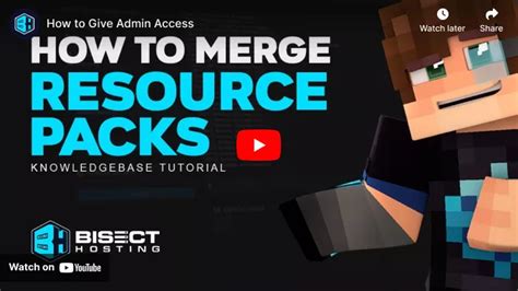 How To Merge Resource Packs For A Minecraft Server Knowledgebase Bisecthosting