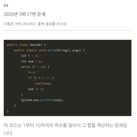 [정보처리기사 실기] 2020년 3회 4회 기출 코드 해설 c언어 java python