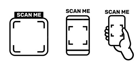 Scan Me Set Symbole Qr Code Vorlage Scan Me Aufkleber Qr Code Scan Icon Set Scan Me Frame Qr