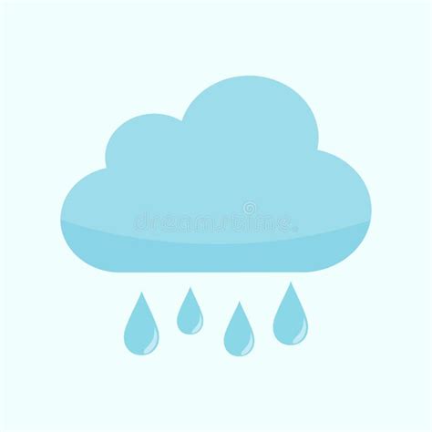 Rainy Cloud Weather Illustration Graphic Stock Vector Illustration Of
