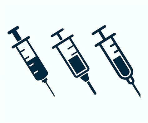 Medical Syringe Injection Icon Vector Flat Style Syringe Vector Illustration 26510648 Vector