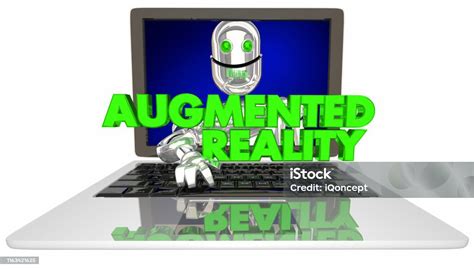 증강 현실 Ar 가상 도우미 컴퓨터 노트북 3d 일러스트 0명에 대한 스톡 사진 및 기타 이미지 0명 감지기 노트북 Istock