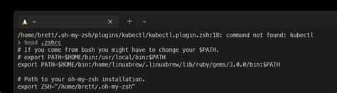 kubectl plugin zsh 18 command not found kubectl · ohmyzsh ohmyzsh