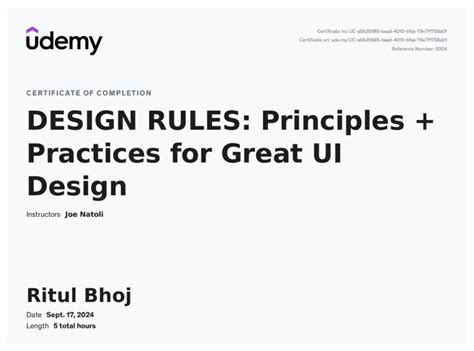 Udemy Course On Design Rules And Best Practices Ritul Bhoj Posted On