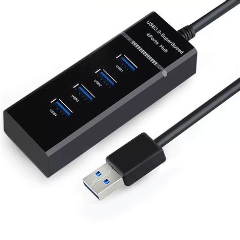 USB Hub Port USB Expander Hub Gbps USB Splitter Multiport Adapter USB Hub Long Cable For
