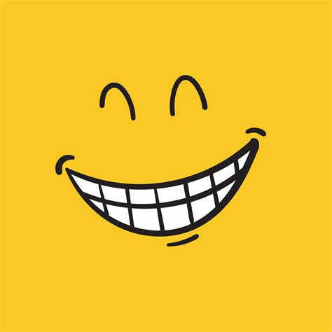 Hand Drawn Doodle Smile Illustration Cartoon Art Style Vector 4566902