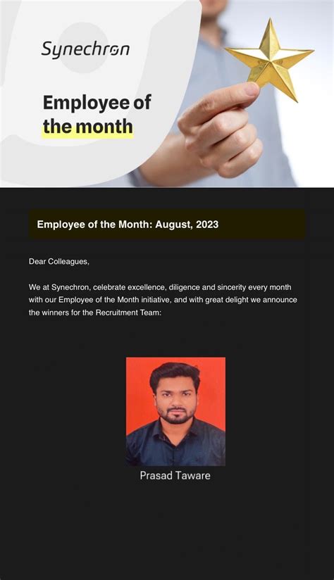 Prasad ® Taware On Linkedin Employeeofthemonth Teamwork Gratitude