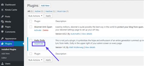 How To Disable Wordpress Plugins No Access To Wp Admin
