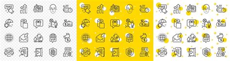 Outline Approved Teamwork Face Recognition And Survey Line Icons For Web App Vector Stock
