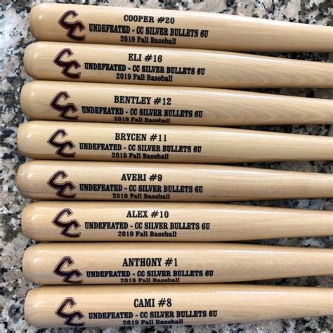 Personalized Mini Baseball Bat Engraved Mini Baseball Bat 18 Inch