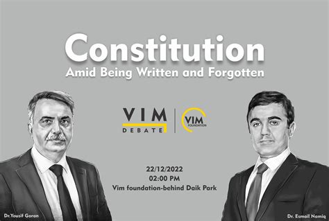 Vim Foundations Presents Constitution Amid Being Written And Forgotten