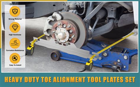 Amazon.com: YAKUHY Wheel Alignment Tool with 2 Tape Measures, Stainless Steel Toe Alignment Tool ...